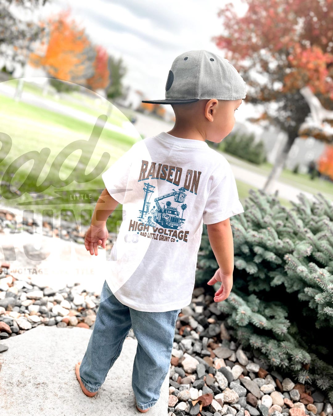 Raised on High Voltage Lineman Children's Shirt | Lineman Child Shirt ...