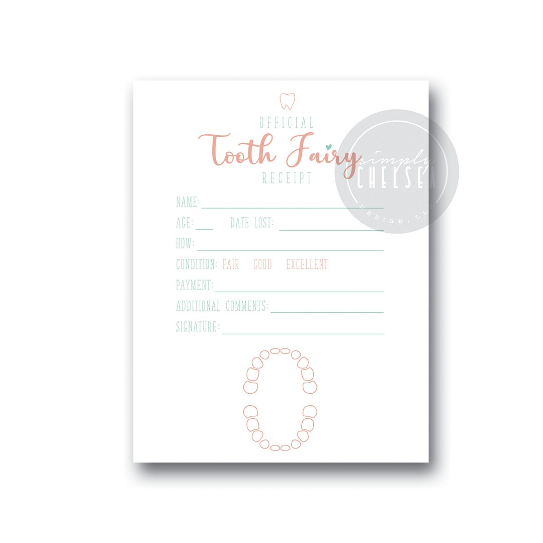 Tooth Fairy Note Digital Download | DIGITAL DOWNLOAD | First Tooth Note ...