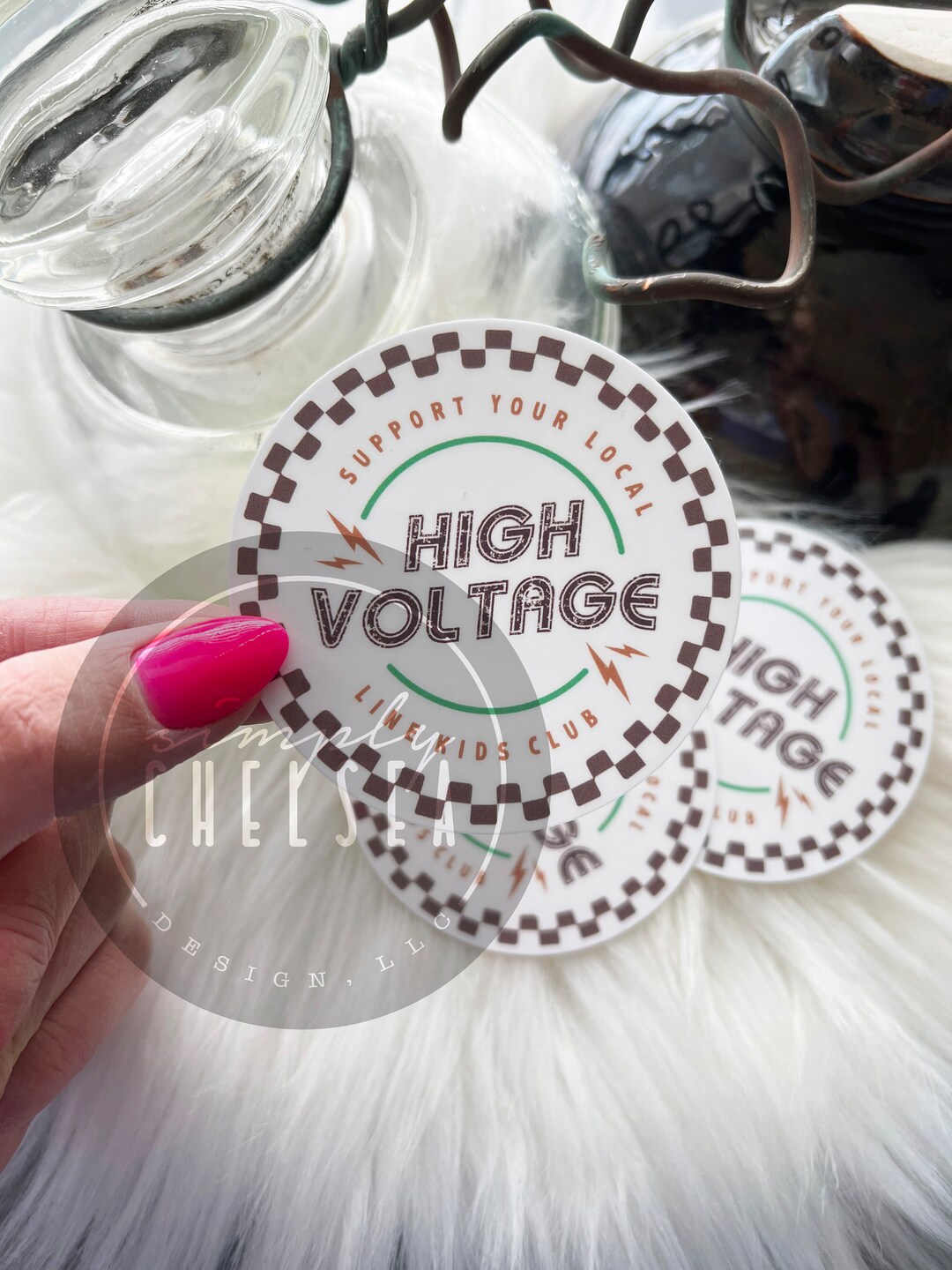 Line Kids Club High Voltage Sticker | Linekid Decal | Line Sticker ...