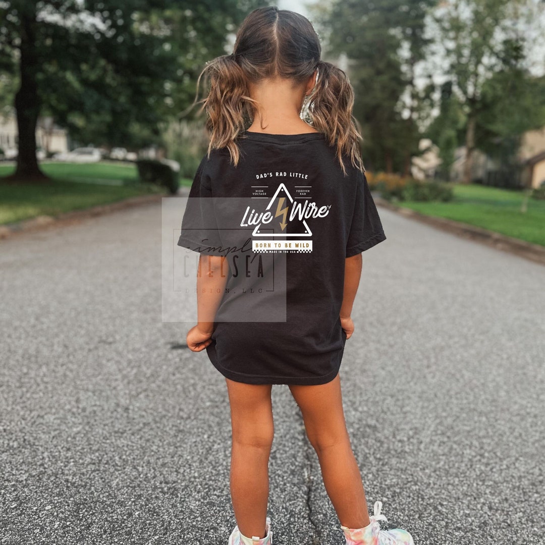 Dad's Rad Little Live Wire Lineman Children's Shirt | Lineman Child ...