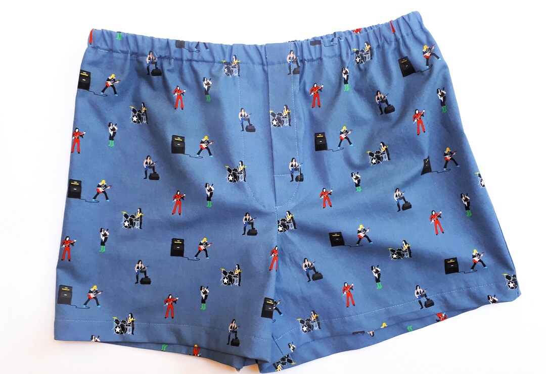 Heavy Metal Men's Cotton Boxers, Electric Guitars, Christmas Gift for ...