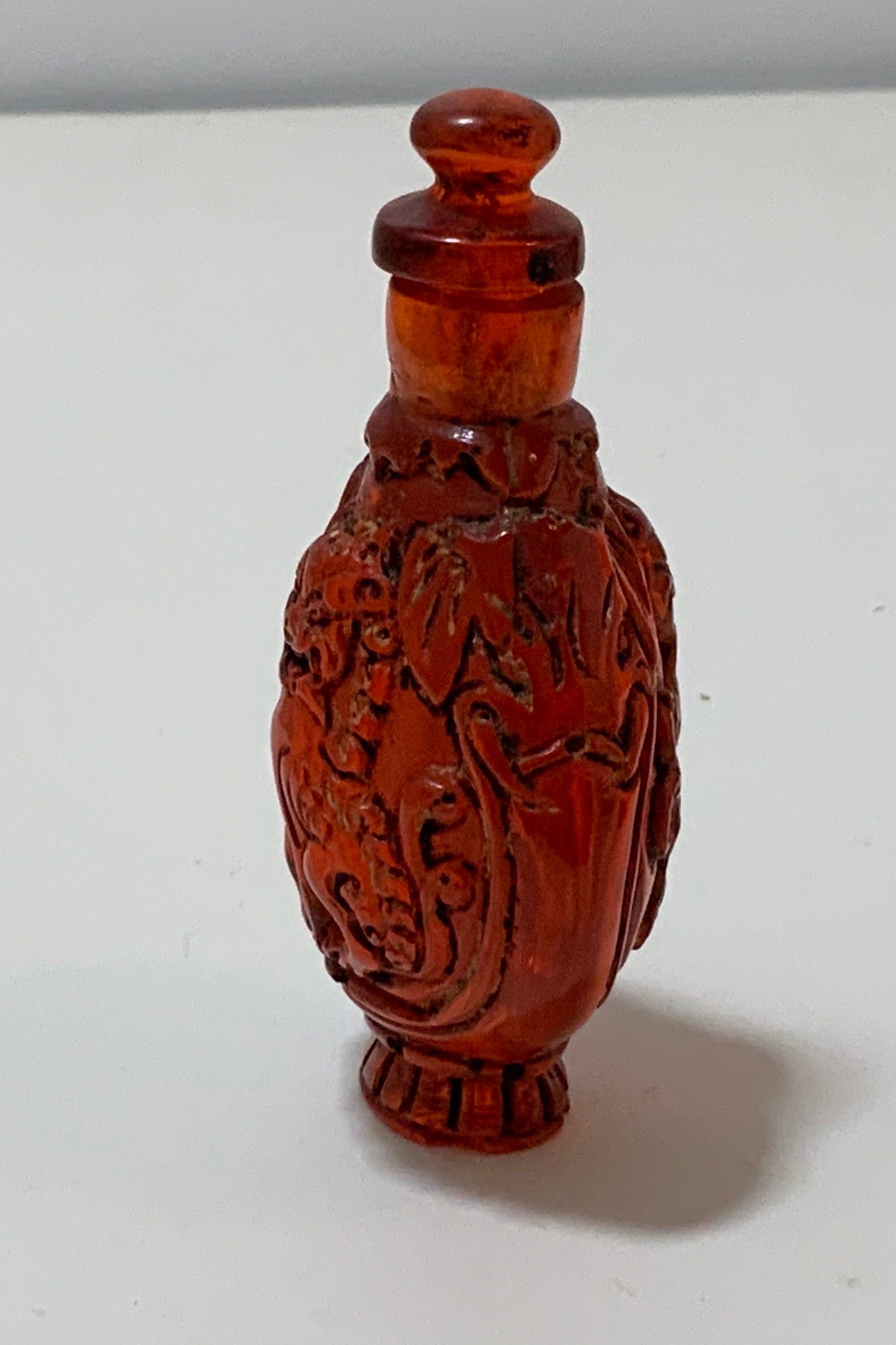 Antique Amber Chinese Snuff Bottle Early 20th C. Circa 1910 - Etsy