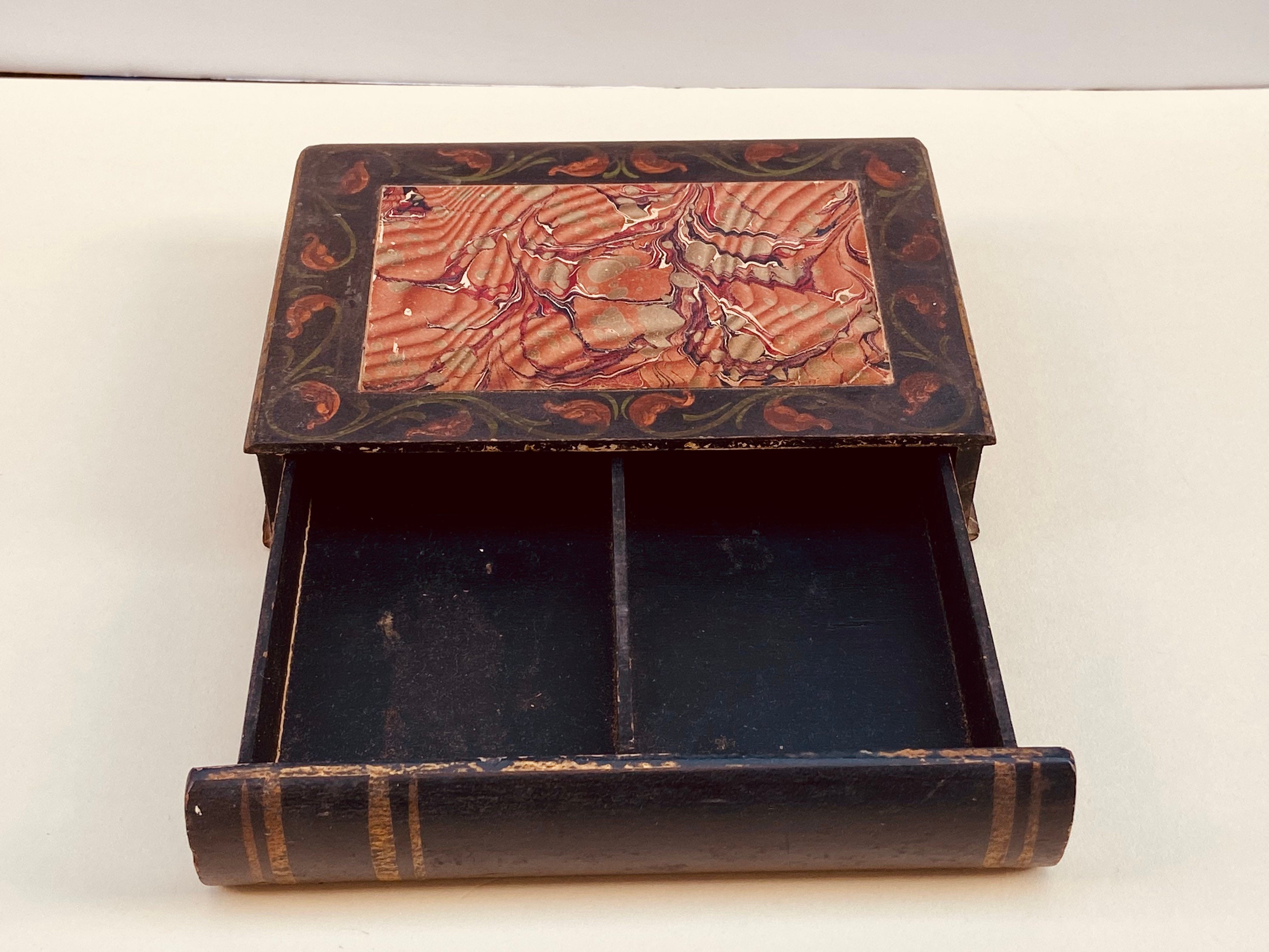 Antique Faux Book Box 19th Century - Etsy