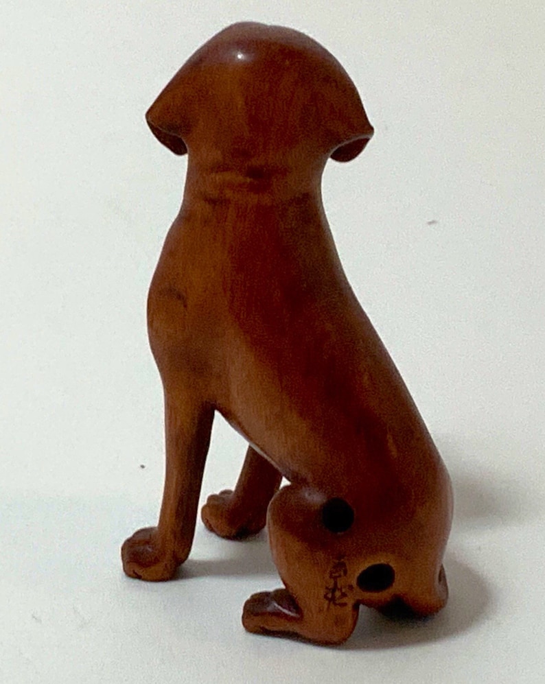 Japanese Antique Netsuke Dog Hand Carved Boxwood 18th Century - Etsy
