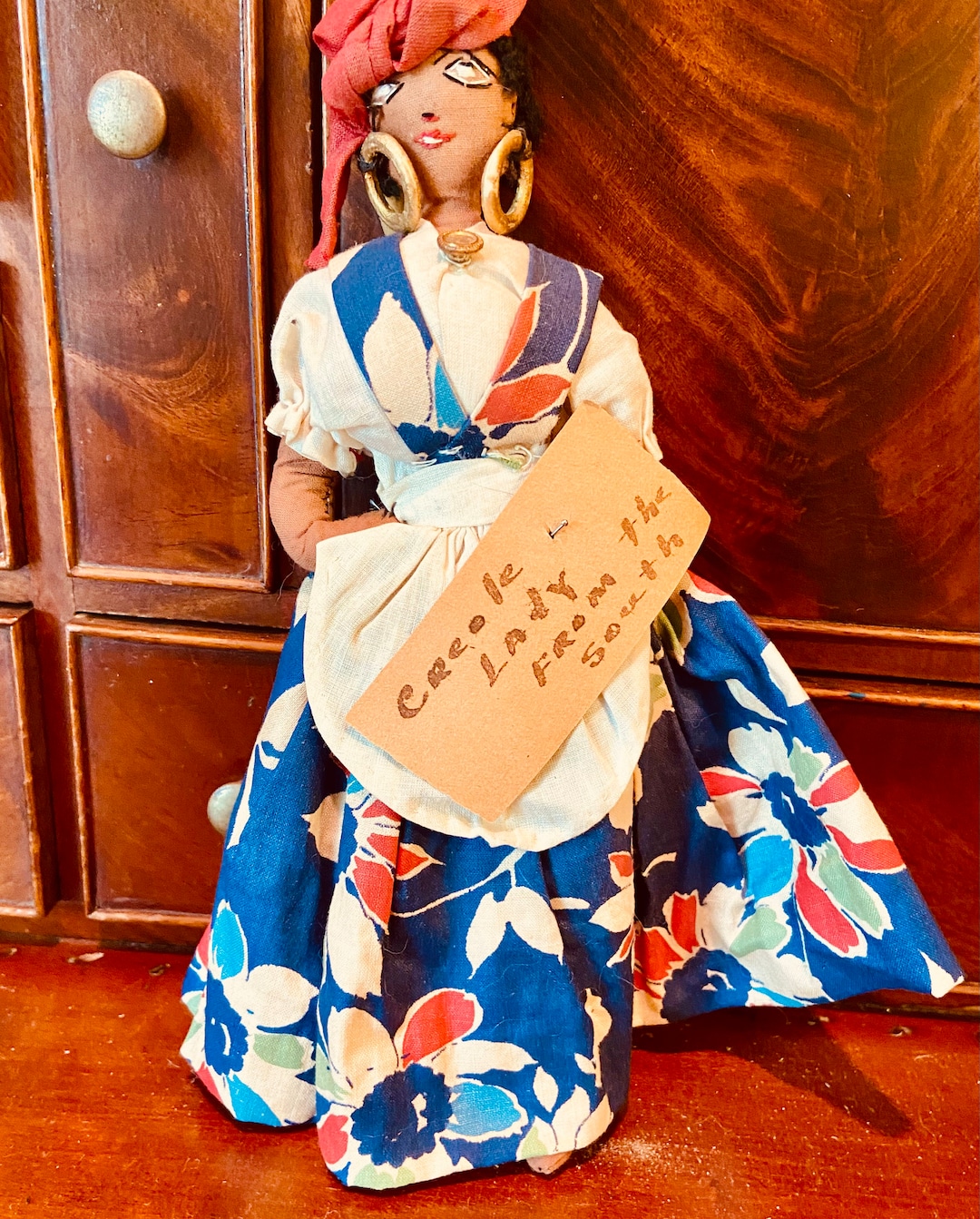 Antique New Orleans Tignon Woman Doll Early 20th C. Southern Folk Art ...
