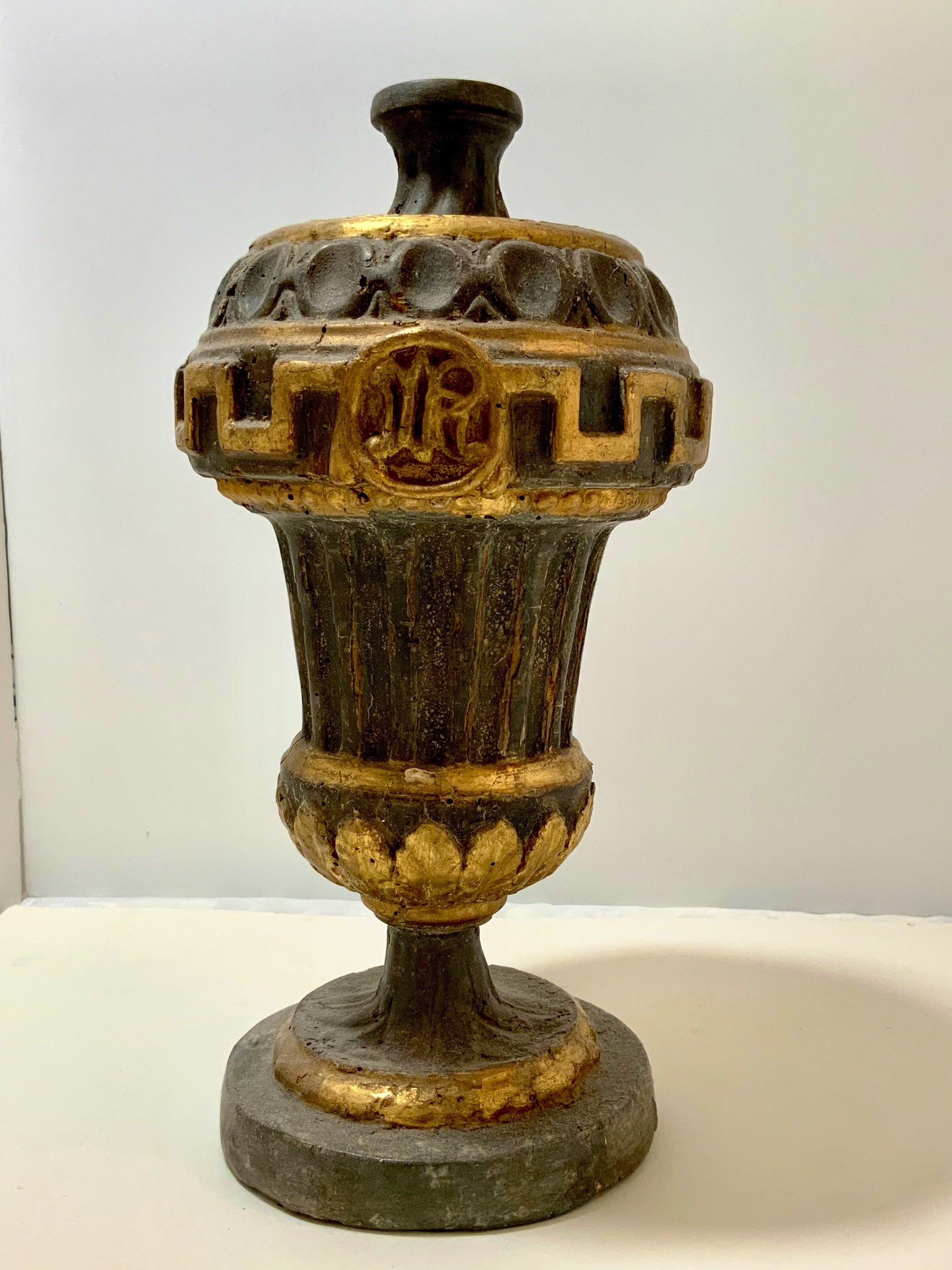 Antique 18th Century Finial Sedan Chair Carved Gilt Neoclassical Empire ...