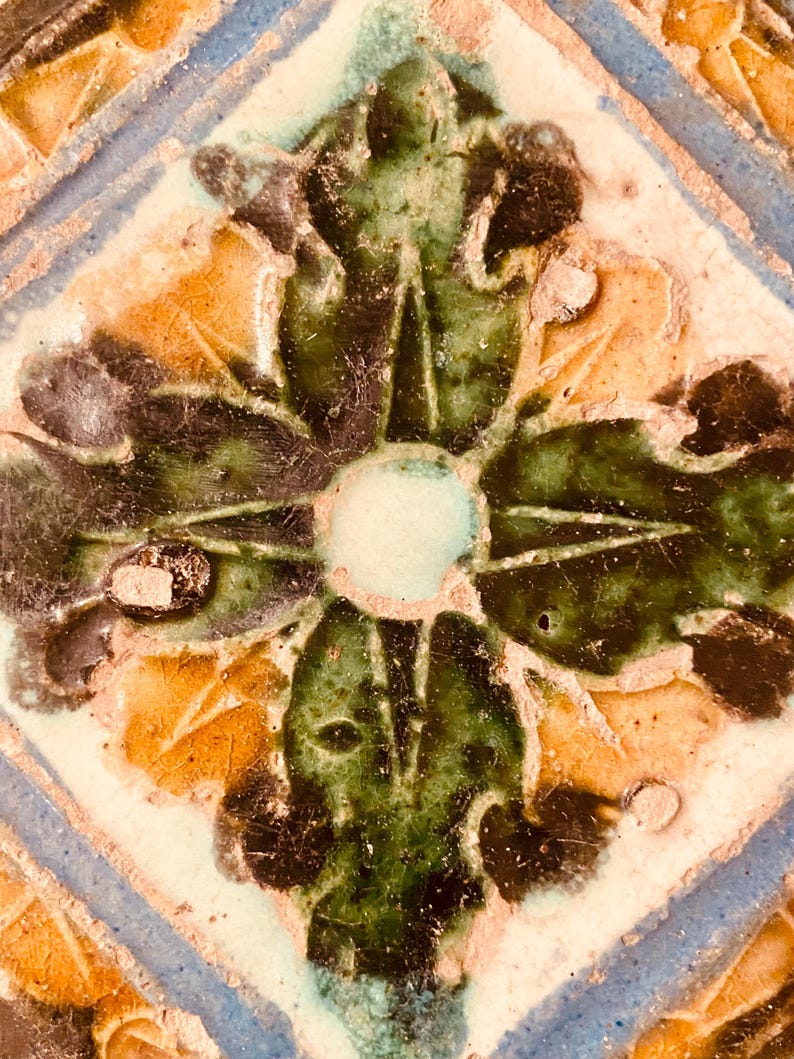 Antique 15th Century Spanish Tile - Etsy