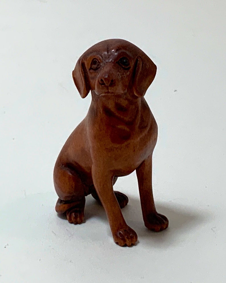 Japanese Antique Netsuke Dog Hand Carved Boxwood 18th Century - Etsy