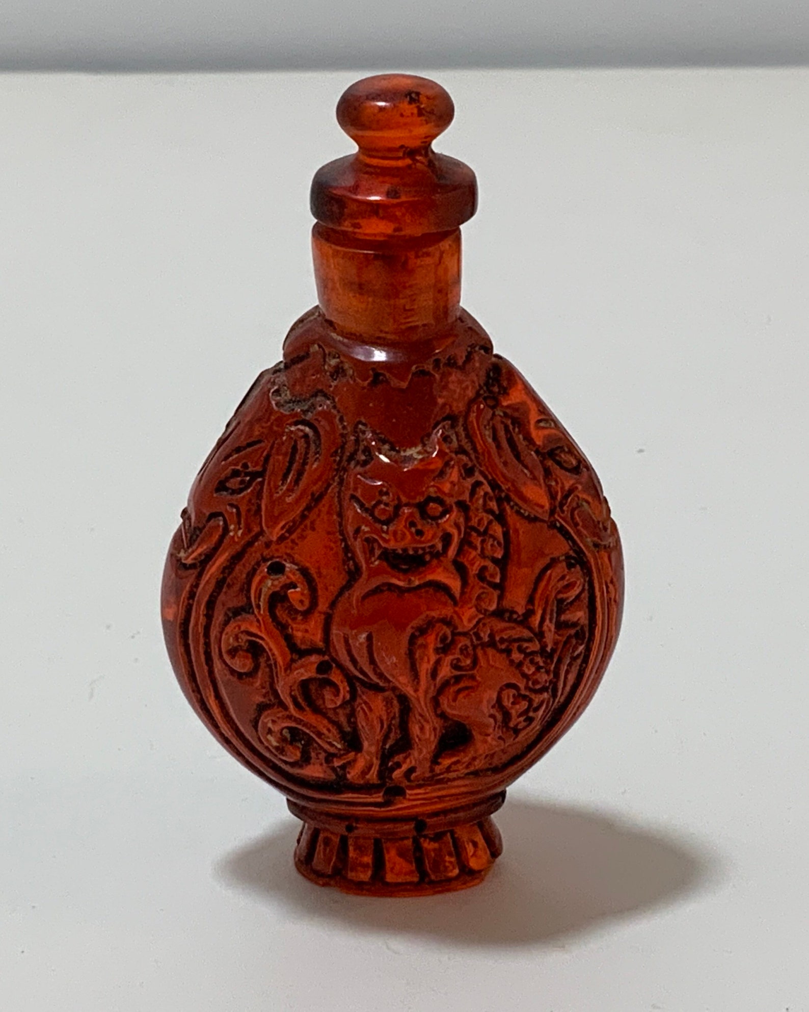 Antique Amber Chinese Snuff Bottle Early 20th C. Circa 1910 - Etsy