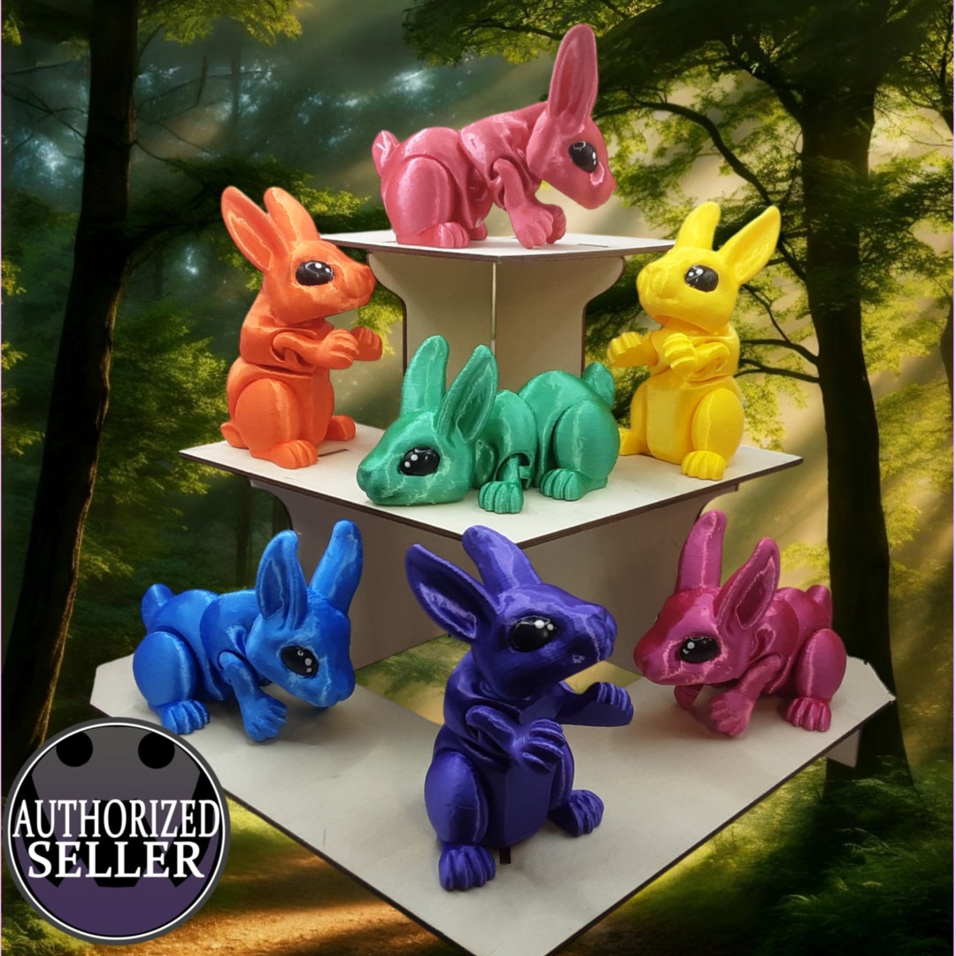 3D Printed Bunny Fidget Toy - Etsy