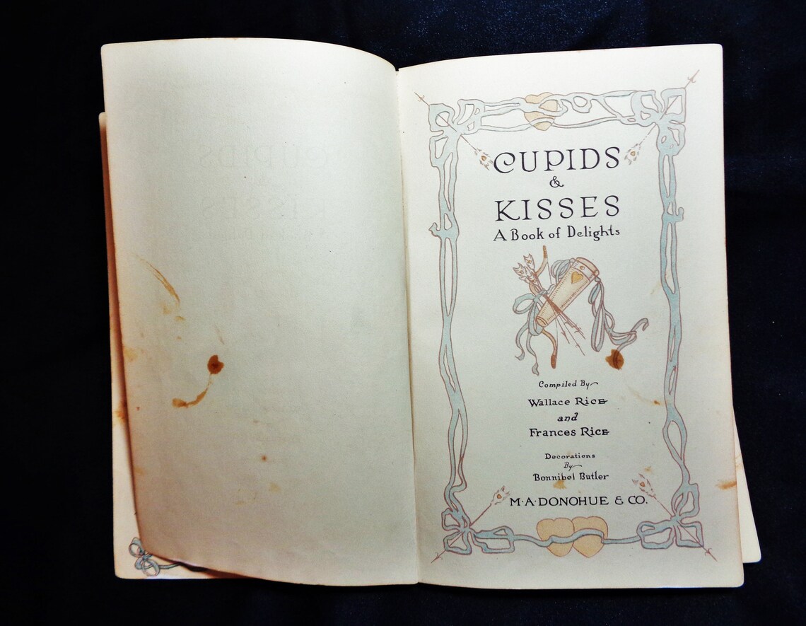 CUPIDS & Kisses Compiled by Wallace Rice and Frances Rice 1914 | Etsy
