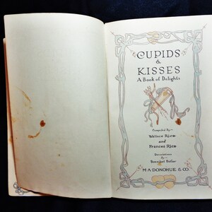 CUPIDS & Kisses Compiled by Wallace Rice and Frances Rice 1914 - Etsy