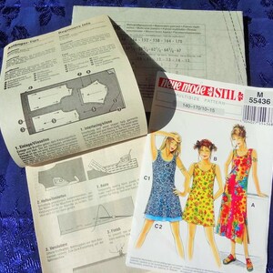 UNCUT NEUE Mode STIL M55436 Ladies Multisize 10-15 Sleeveless Dress - Etsy