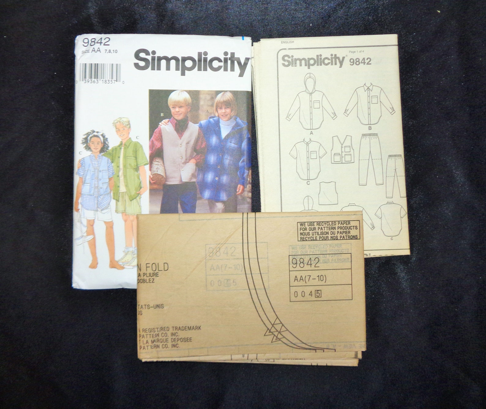 UNCUT Simplicity 9842 Girls' and Boys' Separates | Etsy