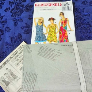 UNCUT NEUE Mode STIL M55436 Ladies Multisize 10-15 Sleeveless Dress - Etsy