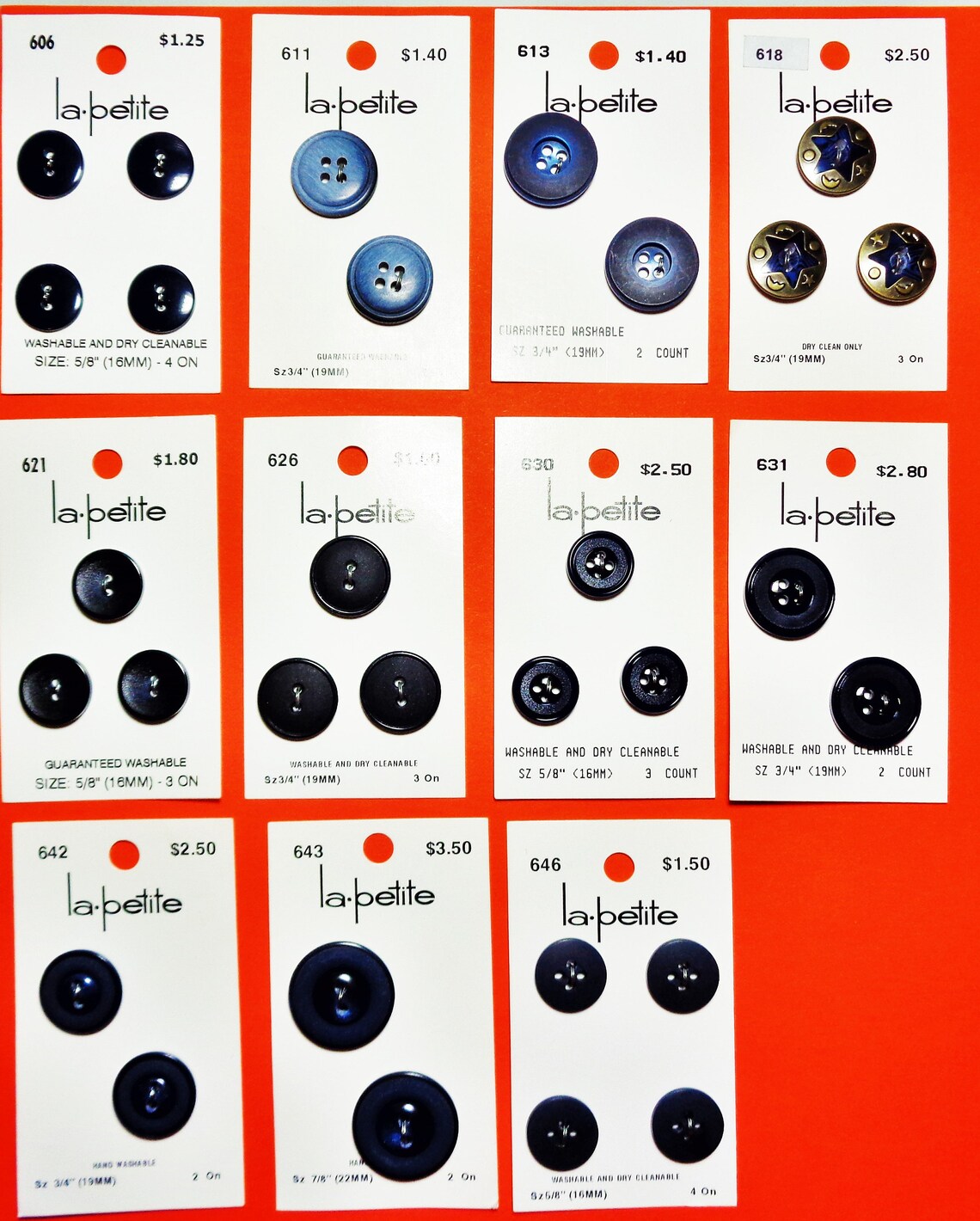 100 Button Cards - Etsy