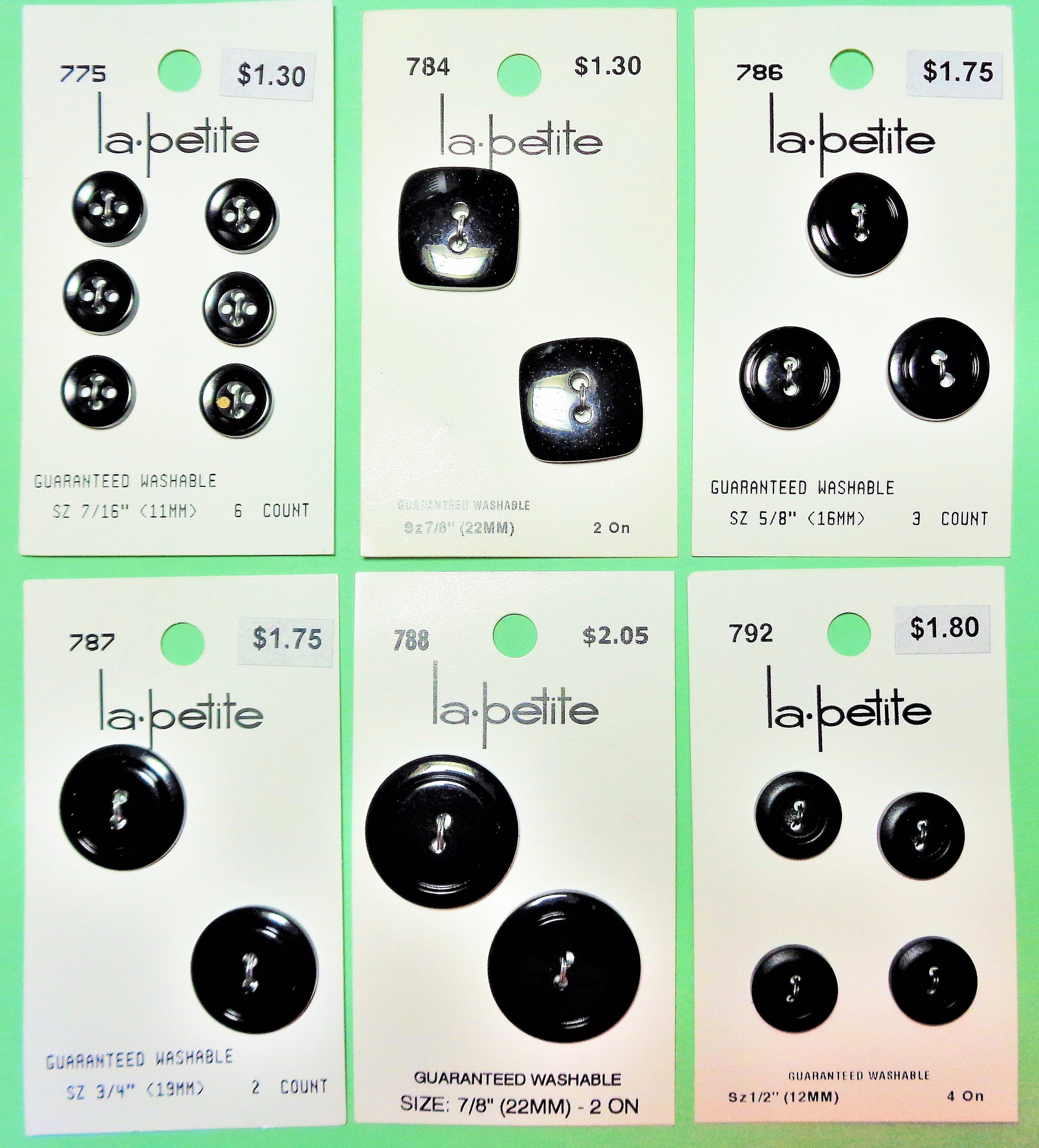 100 Button Cards - Etsy