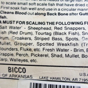 Vintage BICCO Fish Scaler - Etsy