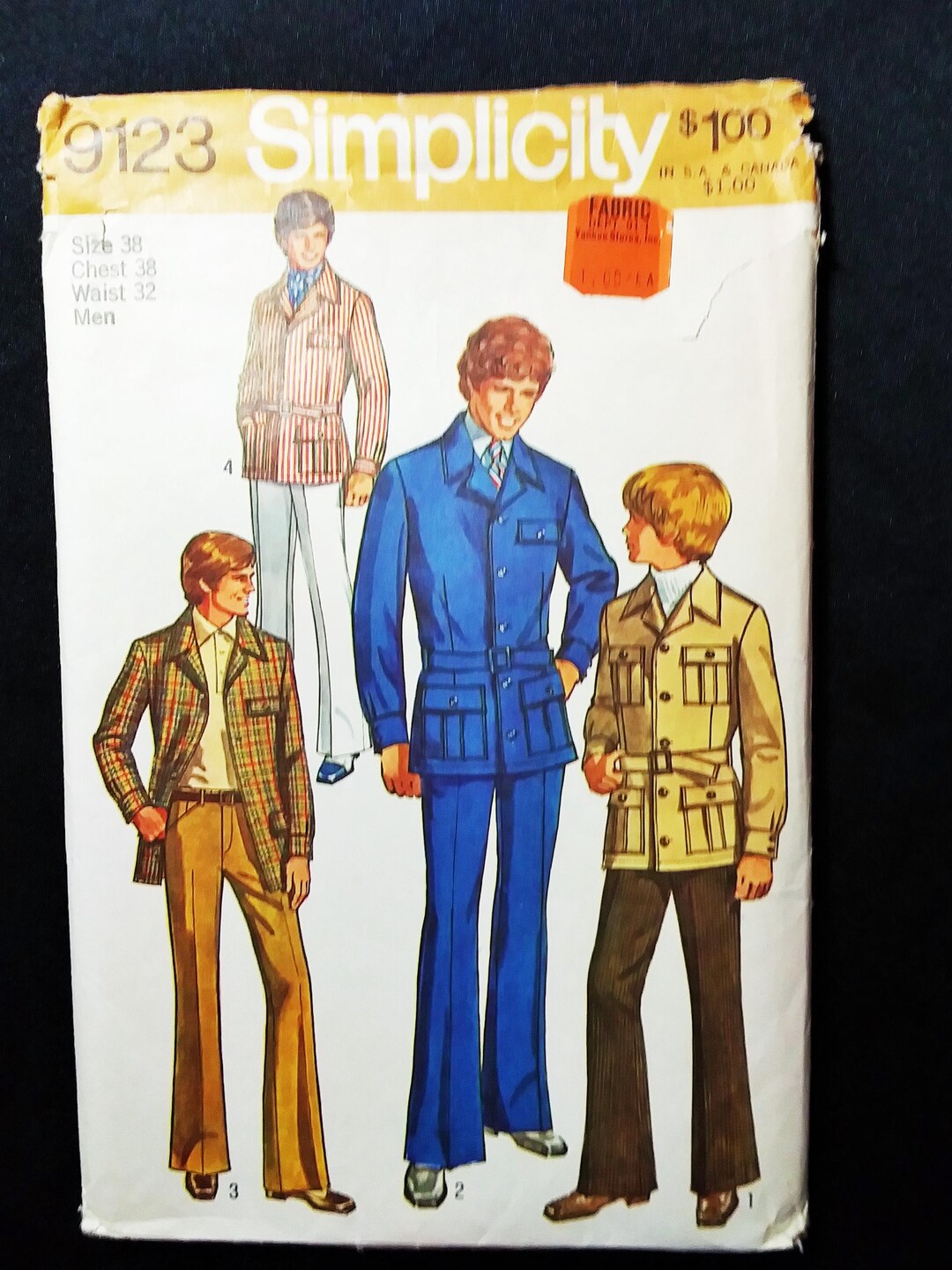 Vintage Simplicity 9123 Men's Suit SEWING PATTERN - Etsy