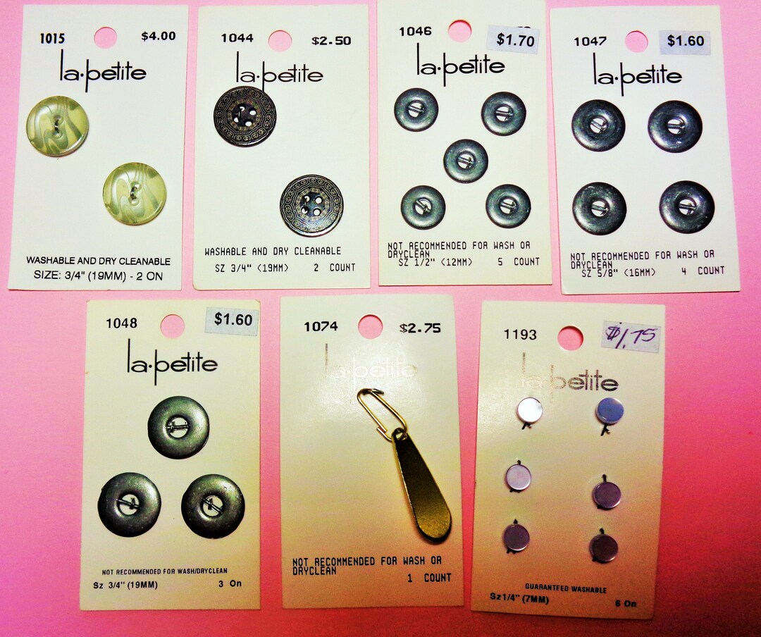 16 Button Cards - Etsy