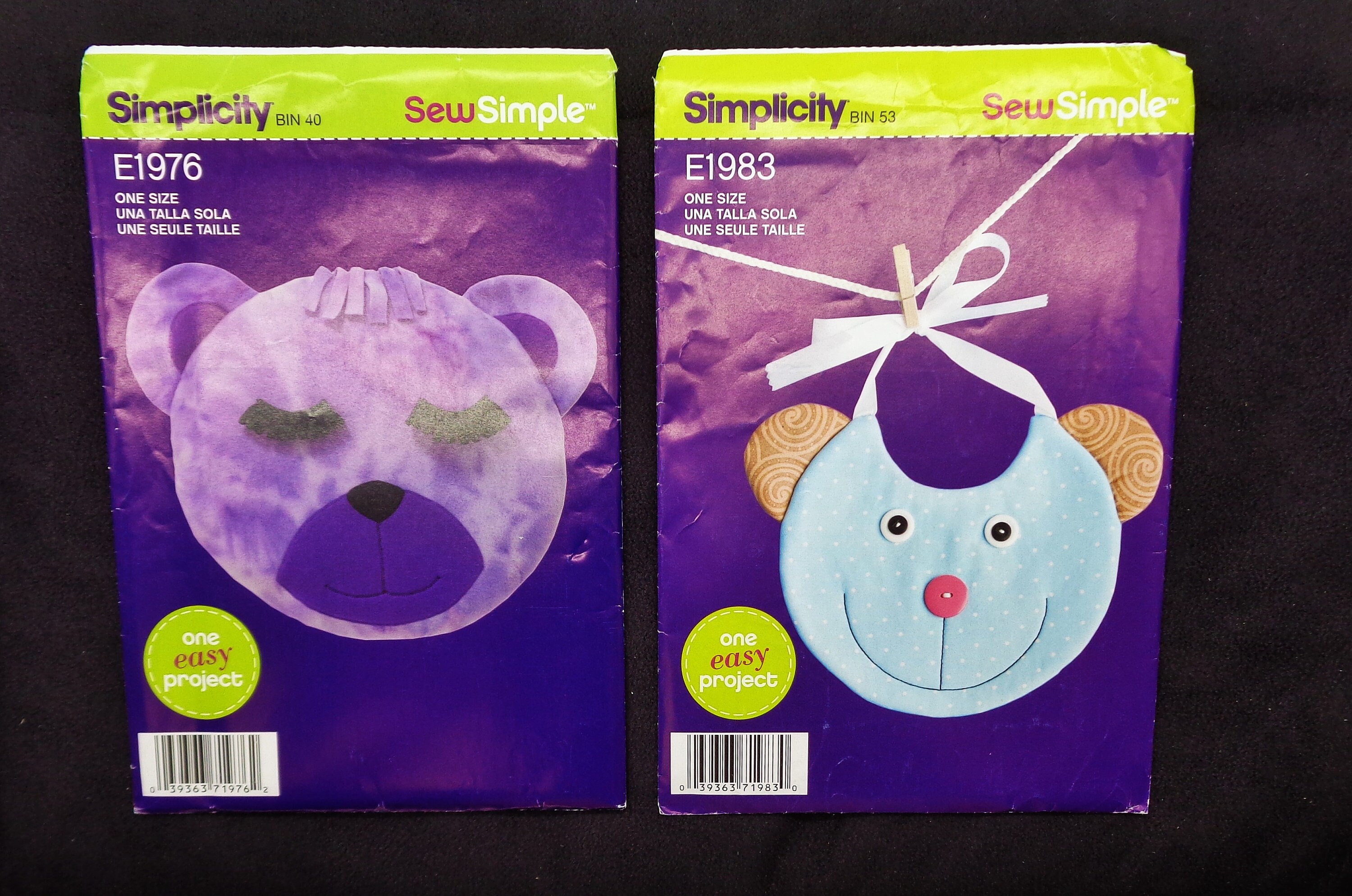 Simplicity SEW SIMPLE Bibb or Pillow Sewing Pattern - Etsy UK