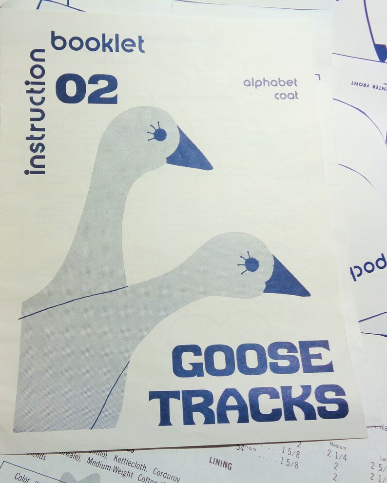 GOOSE TRACKS Pattern 02 Hooded Alphabet Childrens Coat - Etsy