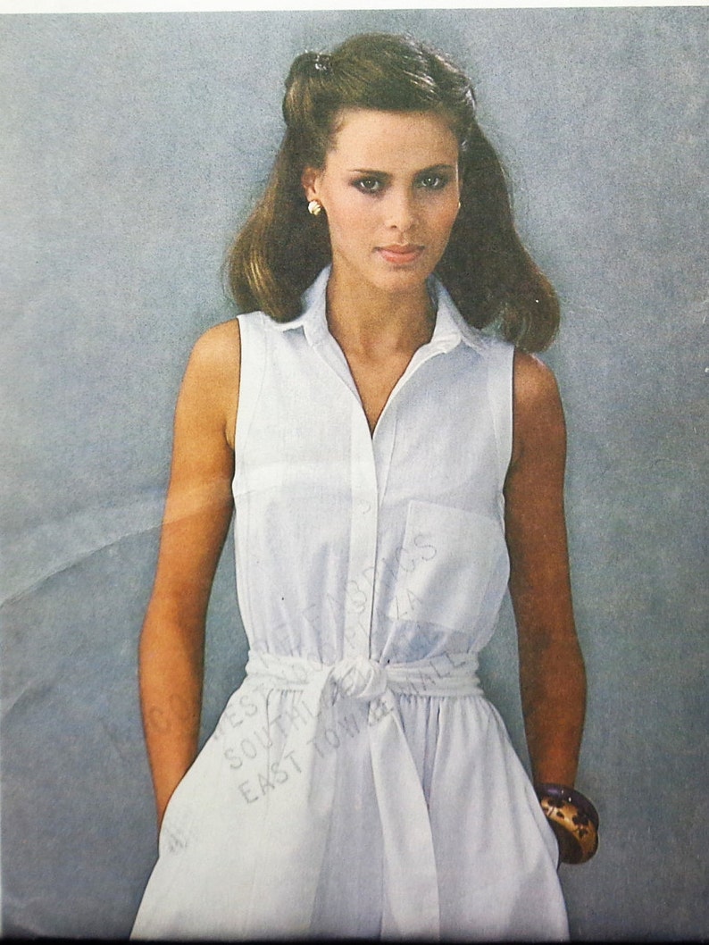 UNCUT Simplicity 8972 Misses ESP Dress and Sash Sewing - Etsy
