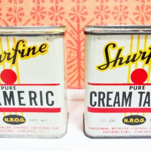 SHURFINE Pure Cream of Tartar and Turmeric Tins - Etsy