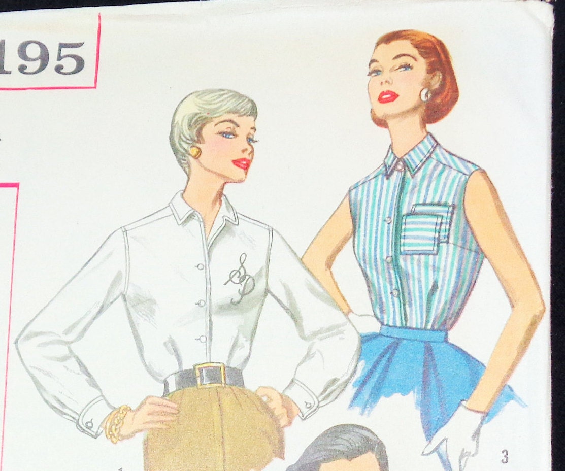 Vintage SIMPLICITY 2195 Misses' and Women's BLOUSE | Etsy