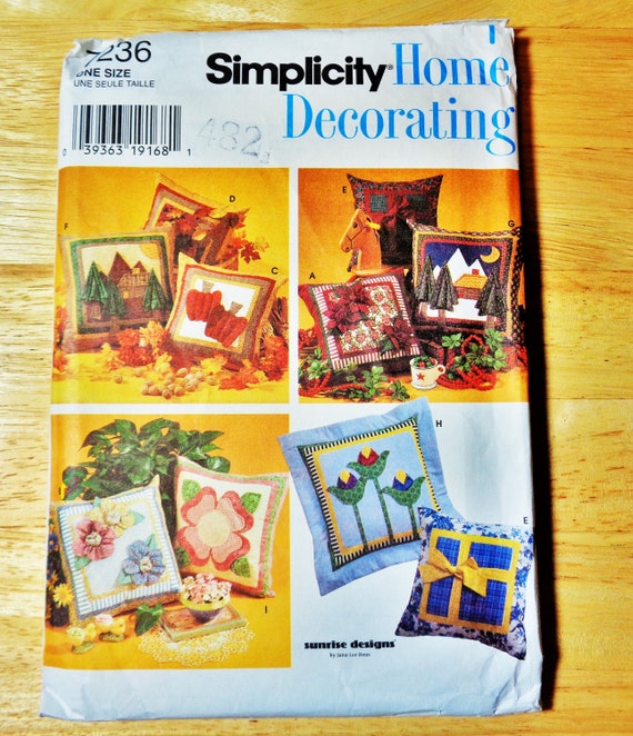 UNCUT 7236 Simplicity Home Decorating Pattern 1996 - Etsy