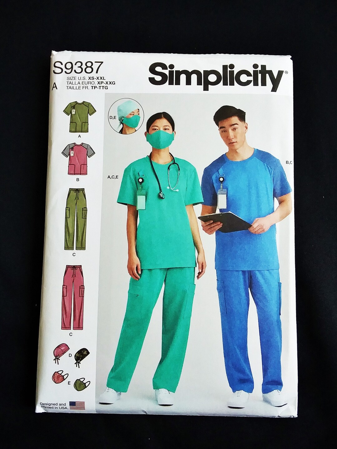 UNCUT Simplicity S9387 SCRUBS Sewing Pattern - Etsy