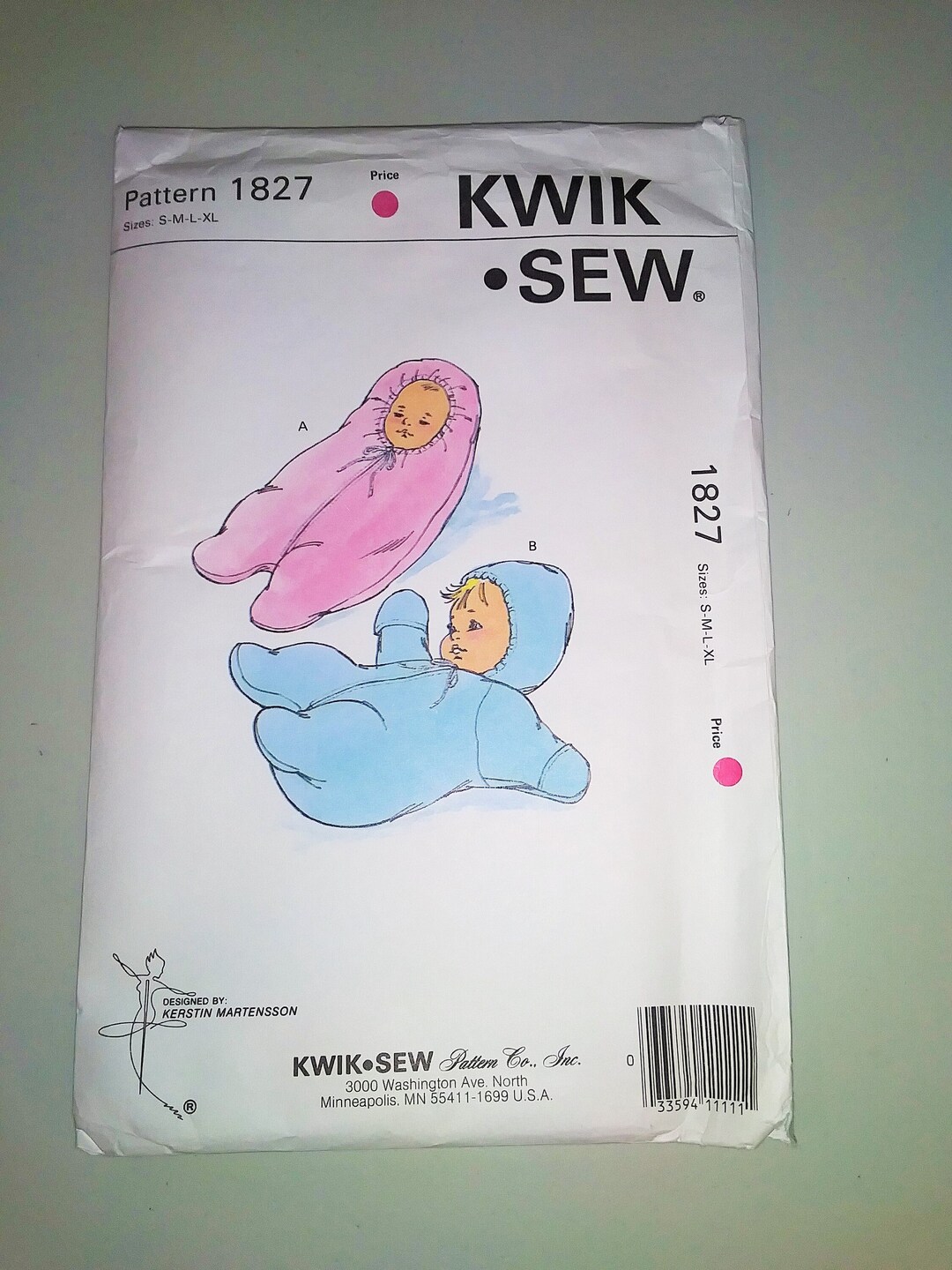 Vintage KWIK SEW 1827 Baby Buntings Sewing Pattern - Etsy