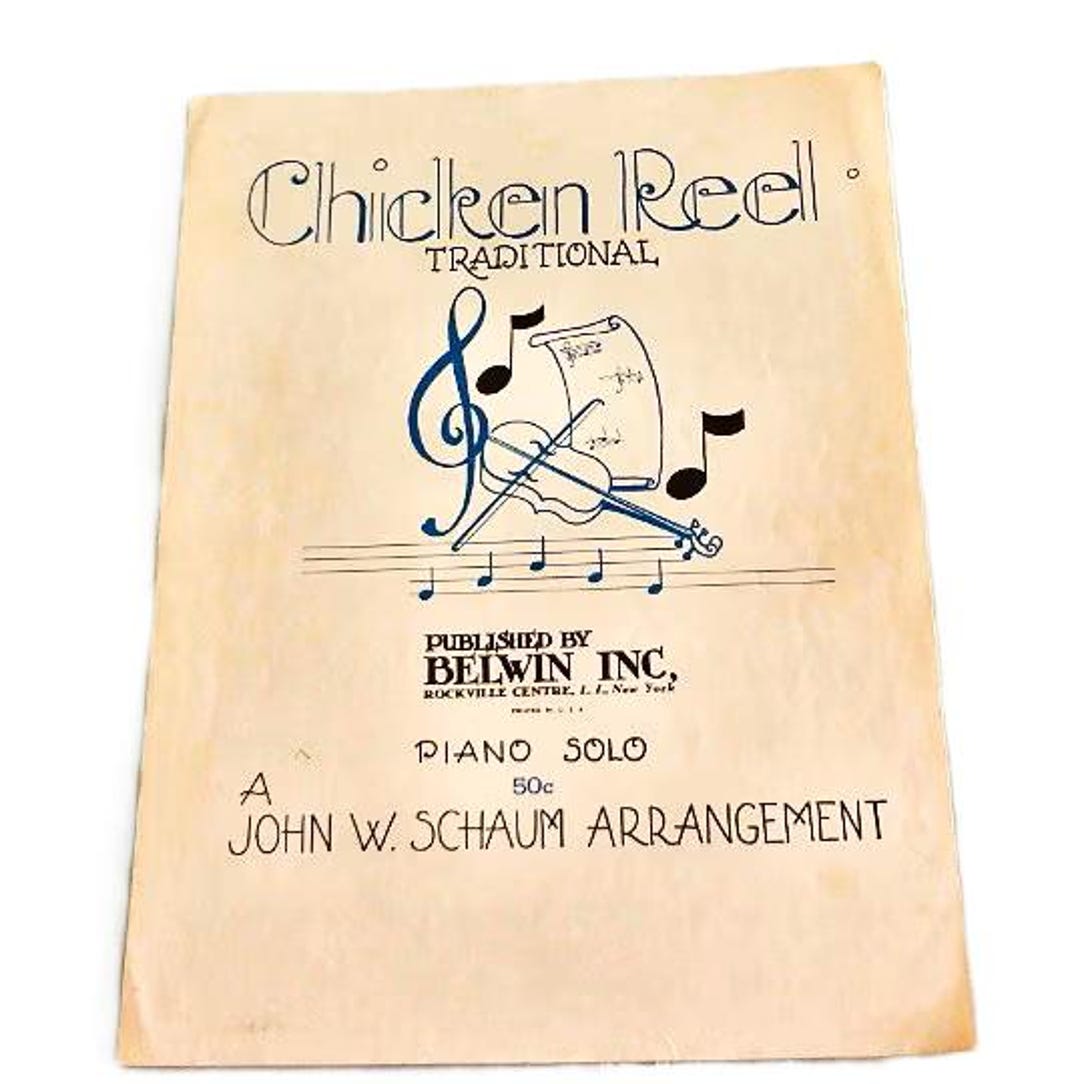 CHICKEN REEL Traditional Piano Solo Sheet Music - Etsy