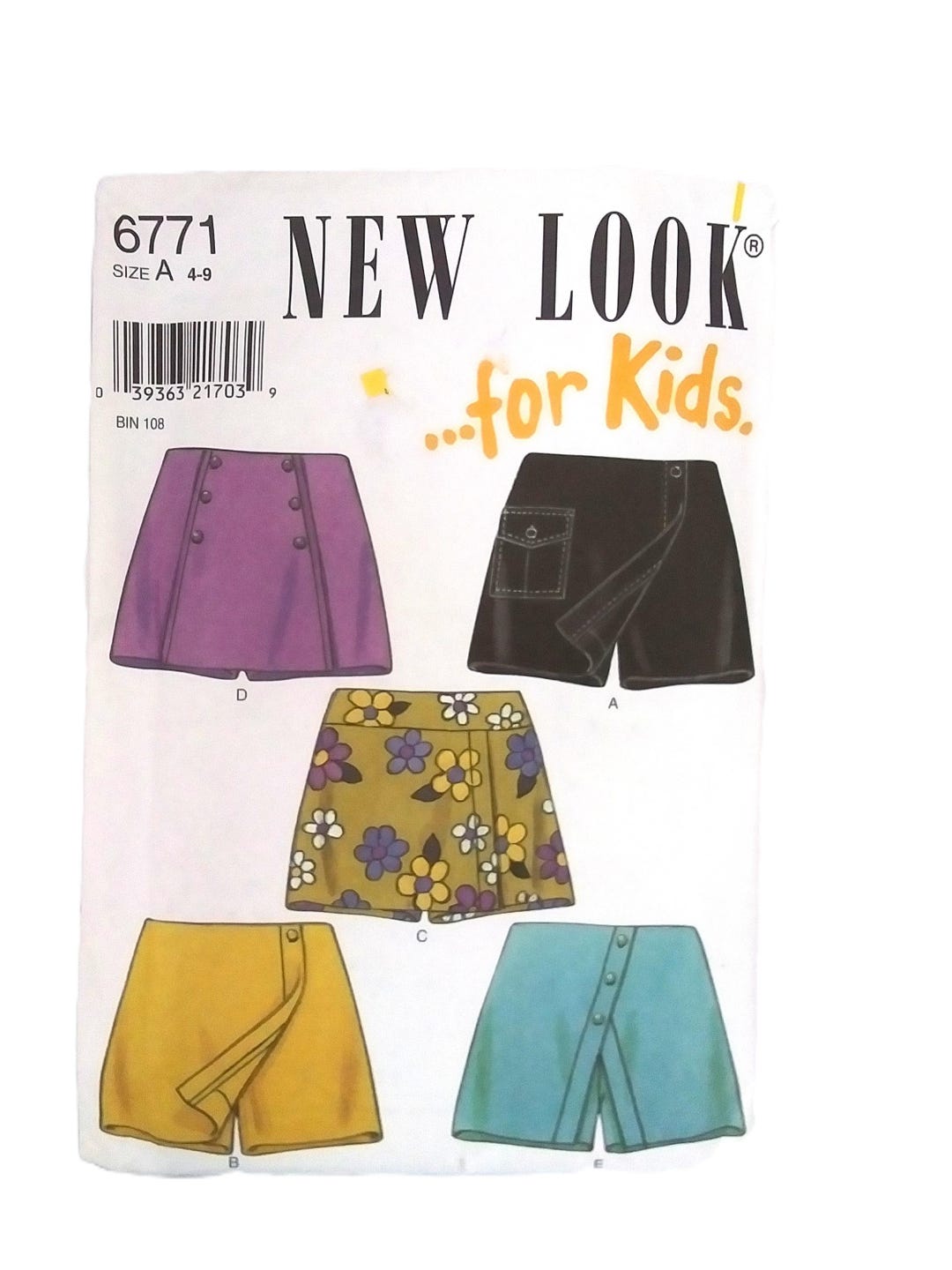 UNCUT New Look 6771 Culottes Sewing Pattern - Etsy