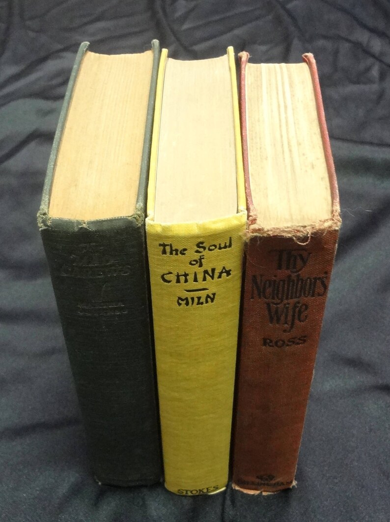 Trio 3 of Early 1900's Fiction Books | Etsy