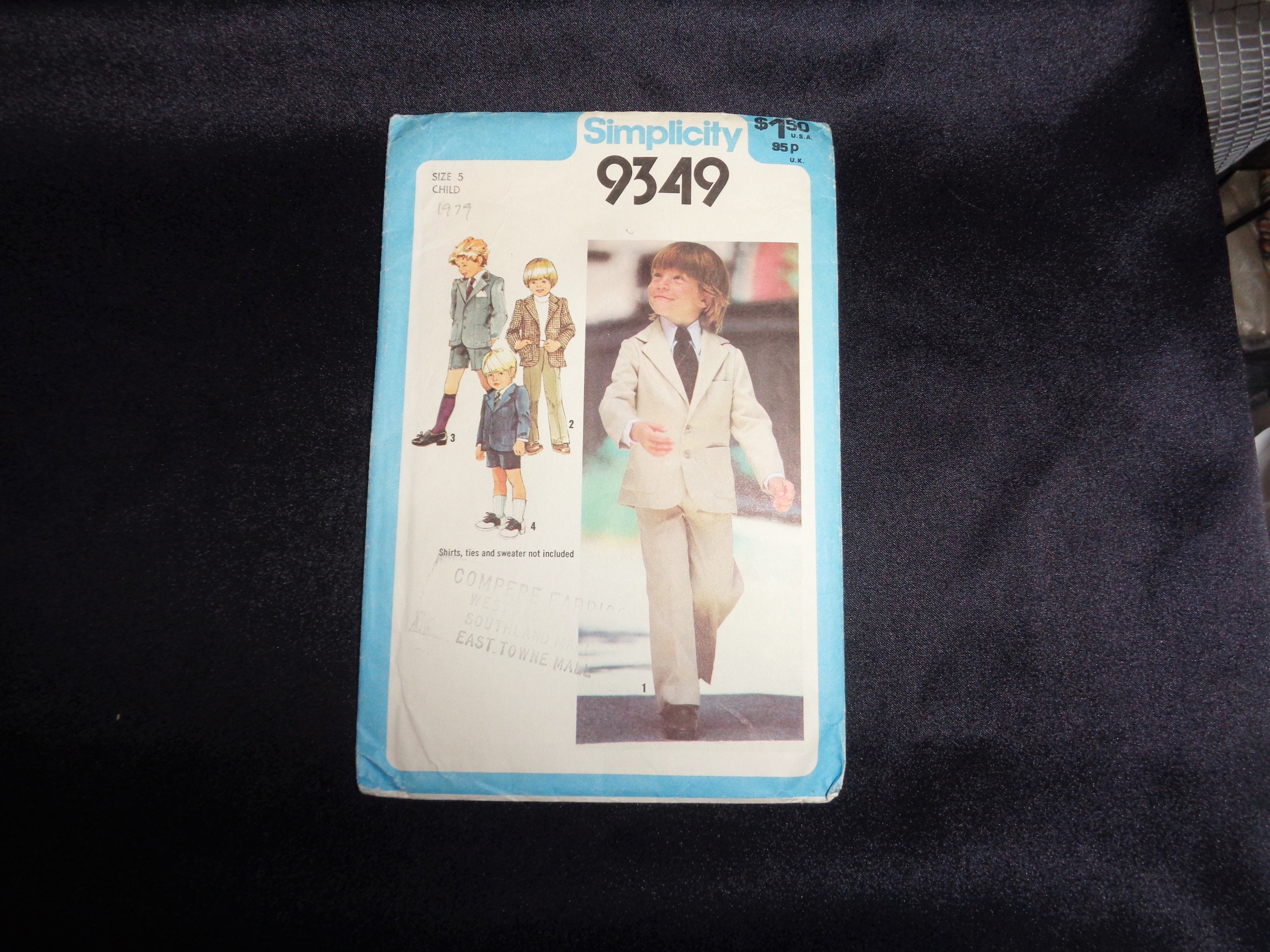 Sewing & Fiber Kits & How To Little Boys Suit Pattern Pants or Shorts ...
