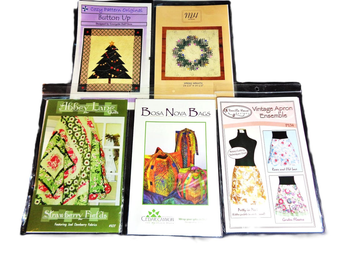 FIVE (5) Quilt Shop Sewing Patterns - Etsy