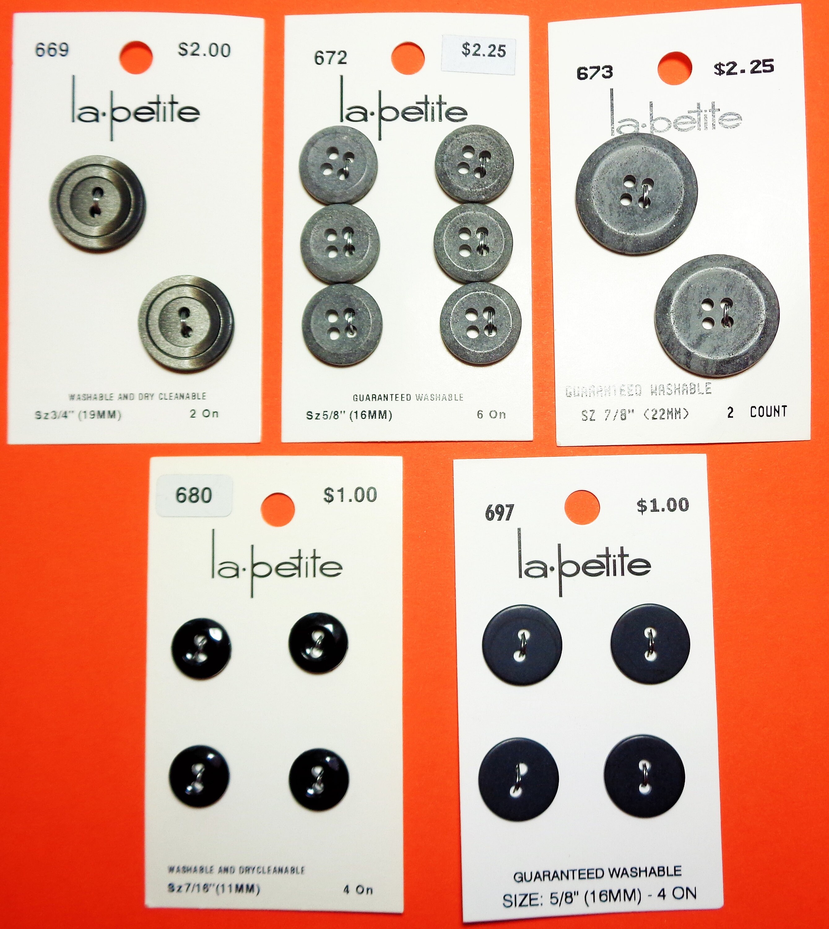 100 Button Cards - Etsy