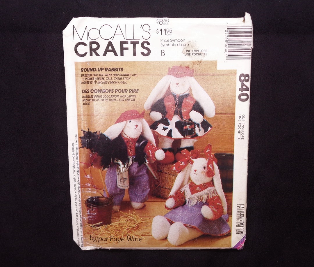 UNCUT Mccall's Crafts 840 Sewing PATTERN - Etsy