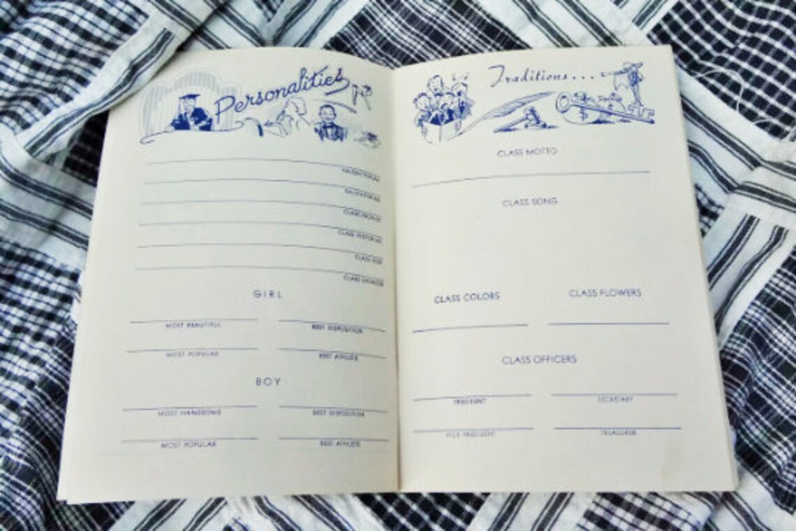 High School Days of the Mid 1950's Senior Portraits and - Etsy