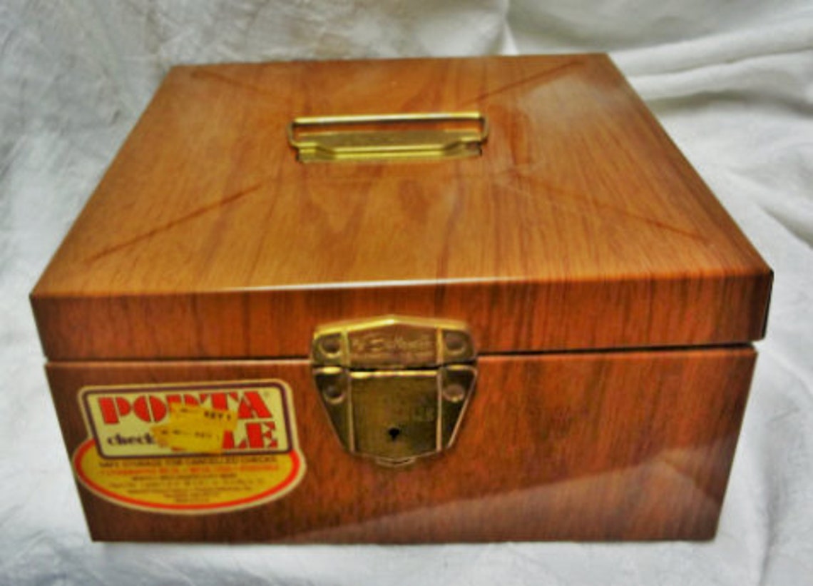 PORTA FILE Cancelled Check Metal Storage Box - Etsy