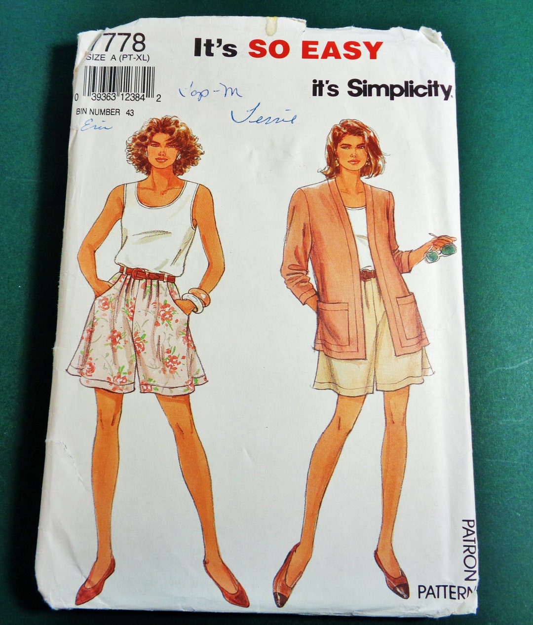 Vintage Simplicity 7778 Misses It's so Easy Sewing Pattern - Etsy