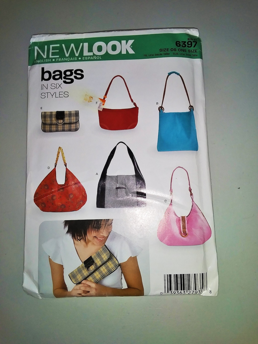 UNCUT New Look 6397 Sewing Pattern for HANDBAGS - Etsy