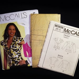 UNCUT Mccall's M5859 Misses' Lined Jacket Sewing Pattern - Etsy