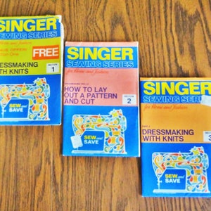 Singer Sewing Series Section 1, 2 and 3 for Home and Fashion 1972 - Etsy