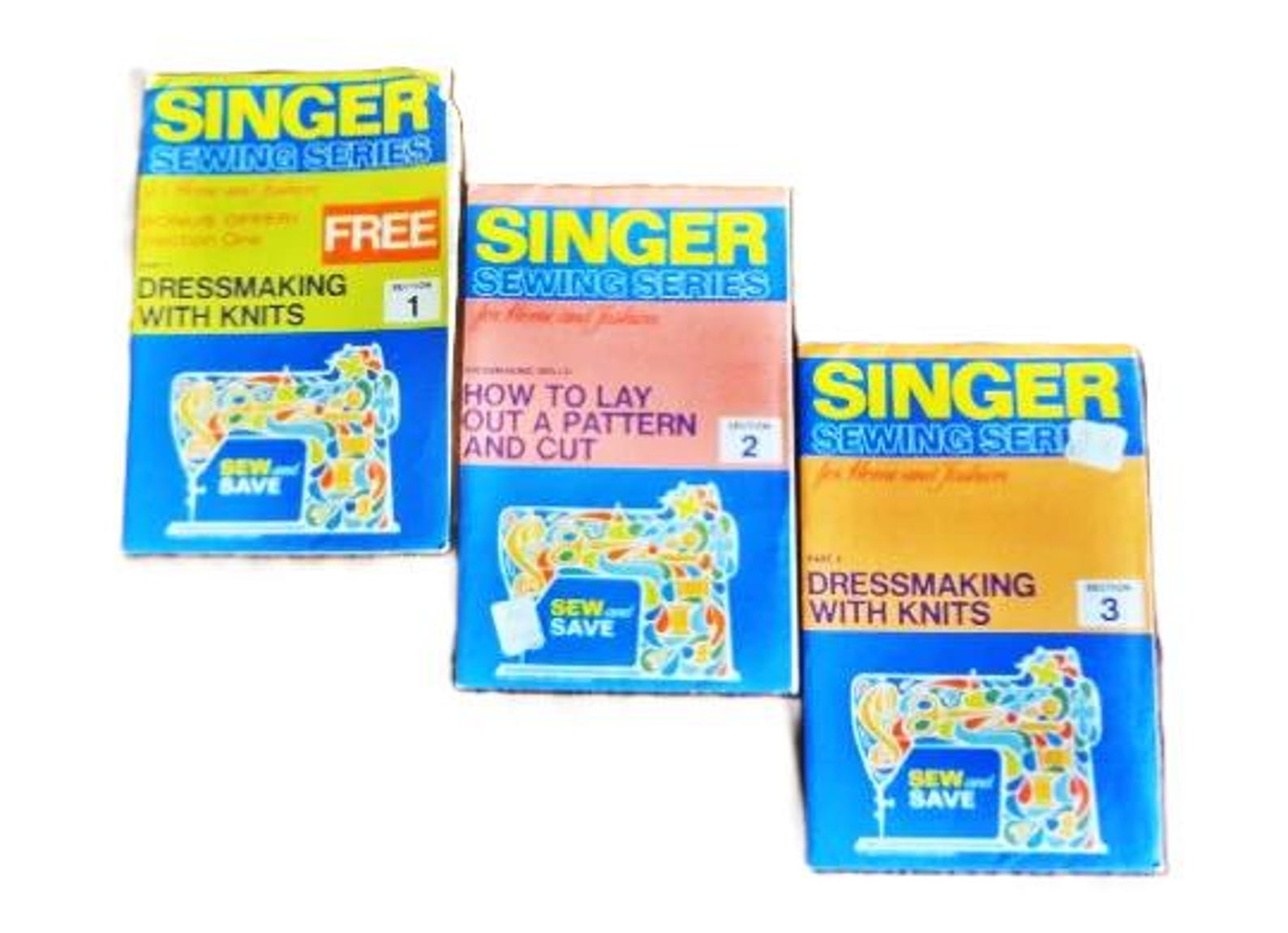 Singer Sewing Series Section 1, 2 and 3 for Home and Fashion 1972 - Etsy