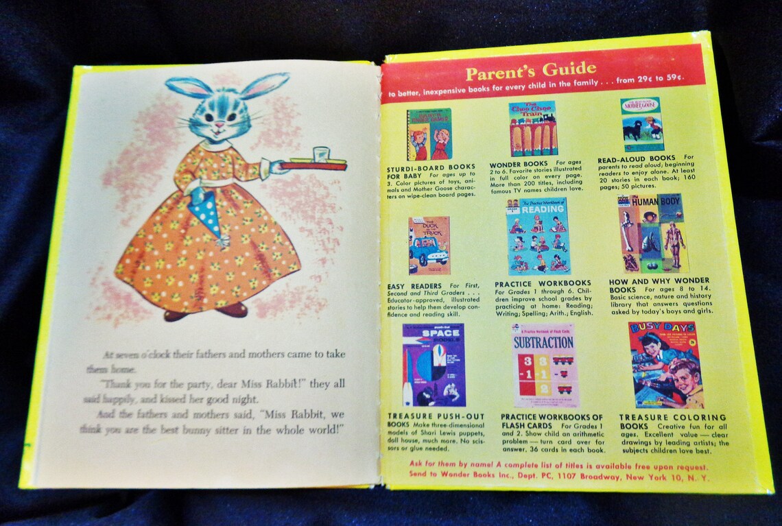 Vintage Read Aloud Children's WONDER BOOKS - Etsy