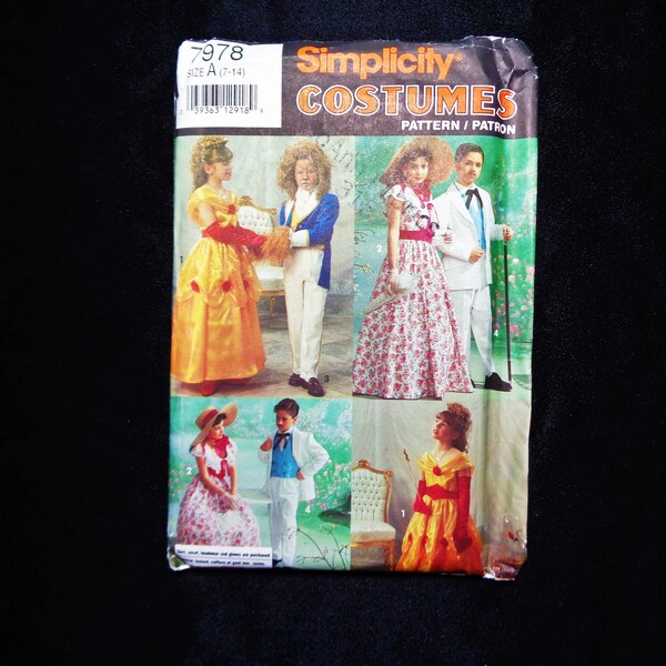 Simplicity Costumes for Kids Patterns - Etsy
