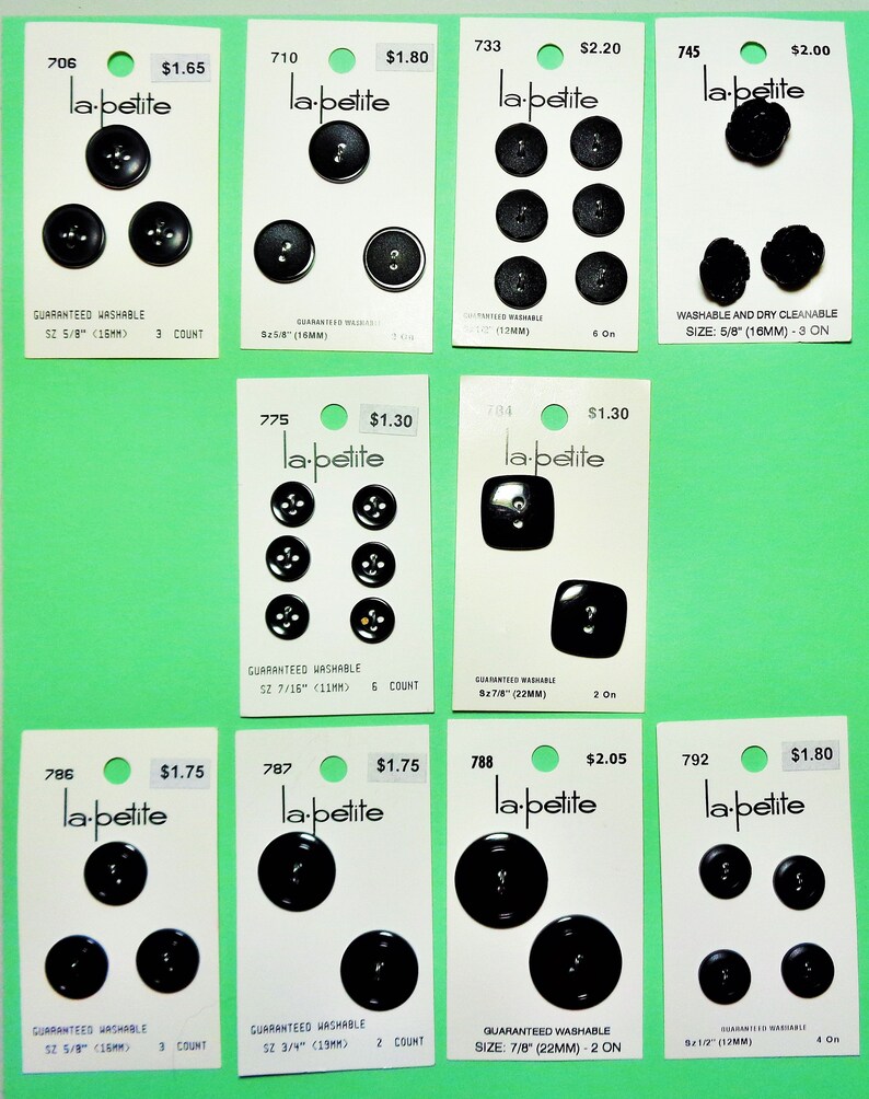 100 Button Cards - Etsy