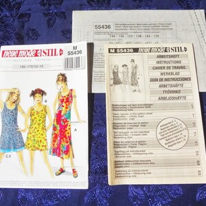 UNCUT NEUE Mode STIL M55436 Ladies Multisize 10-15 Sleeveless Dress - Etsy